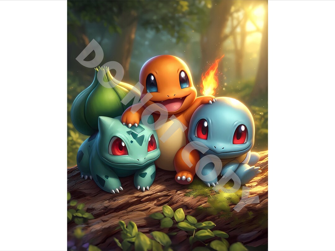 Pokemon Poster, Pokemon Wall Art, Pokemon Painting, Pokemon Image ...