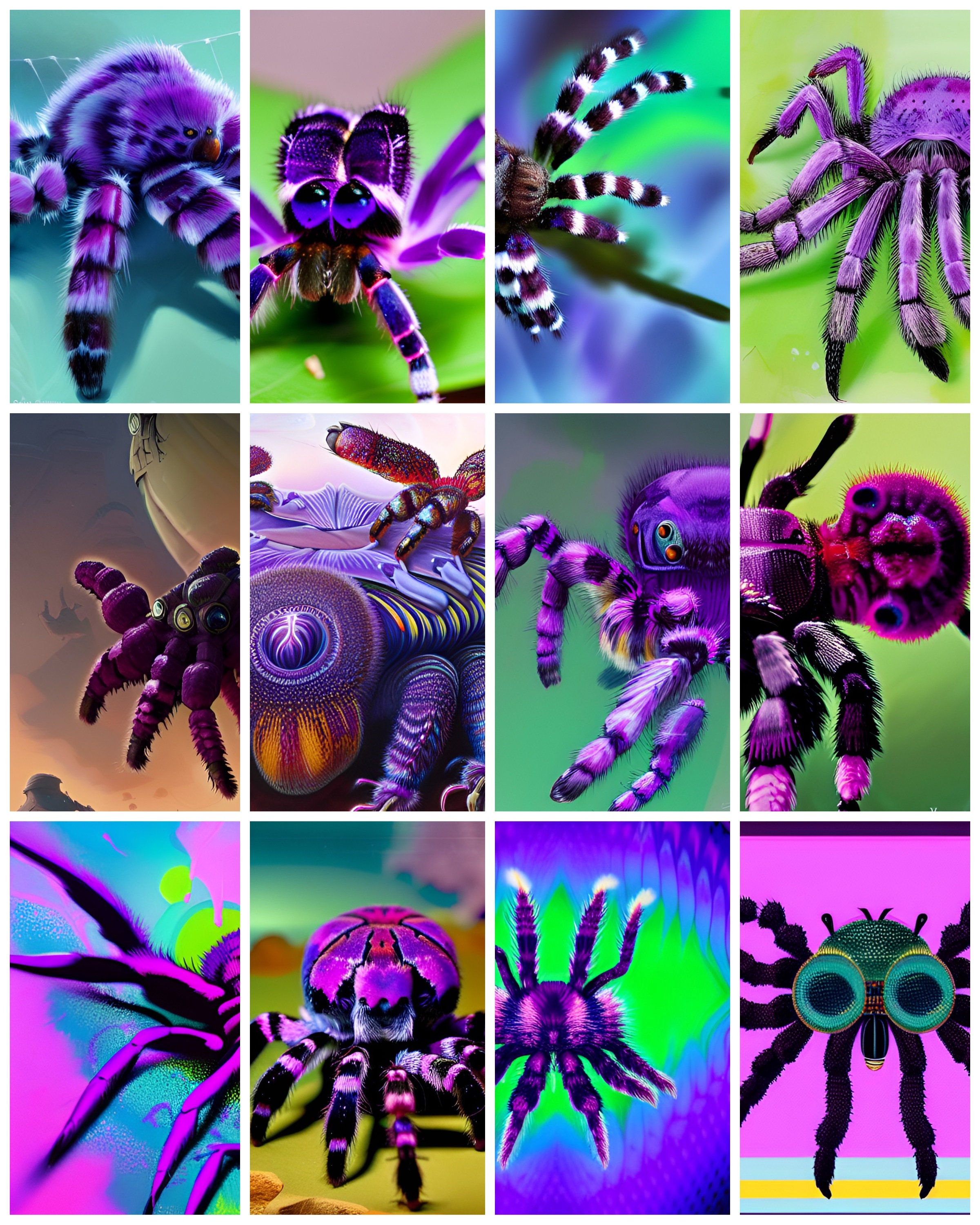 Cute Tarantula Fantasy Wallpapers Bundle Android Wallpapers - Etsy