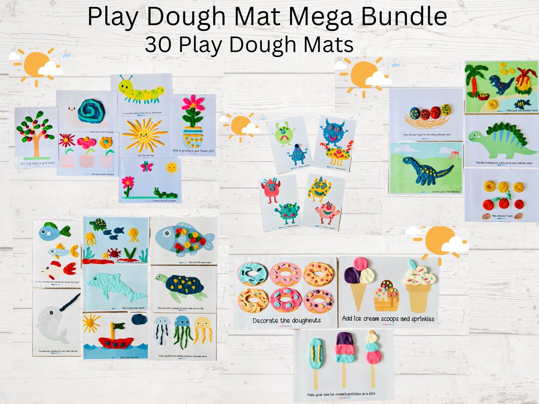 Play Dough Mat Mega Bundle - Digital Download - Etsy