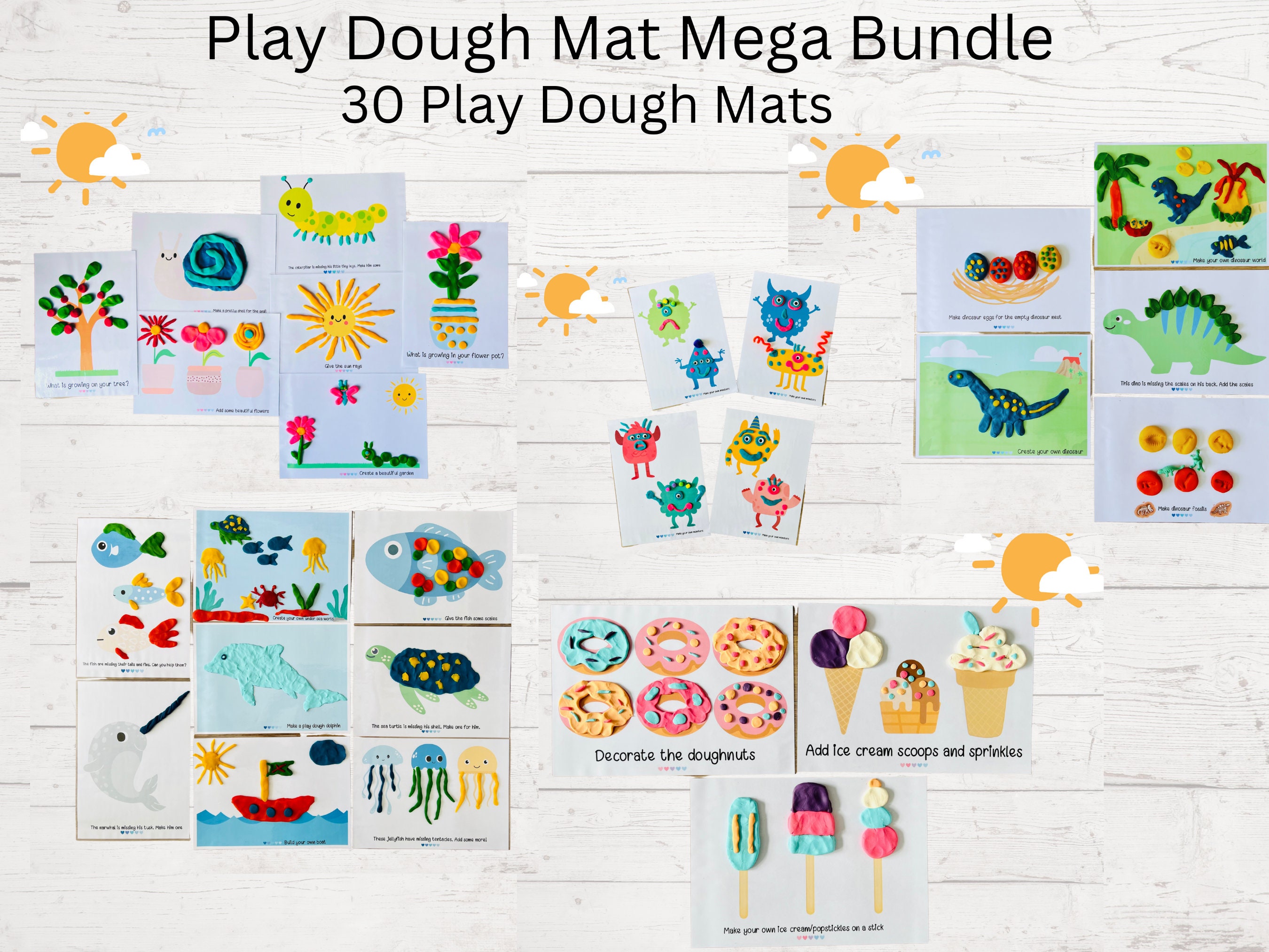 Play Dough Mat Mega Bundle - Digital Download - Etsy