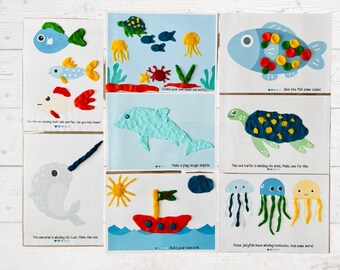 Dinosaur Theme Play Dough Mats - Etsy