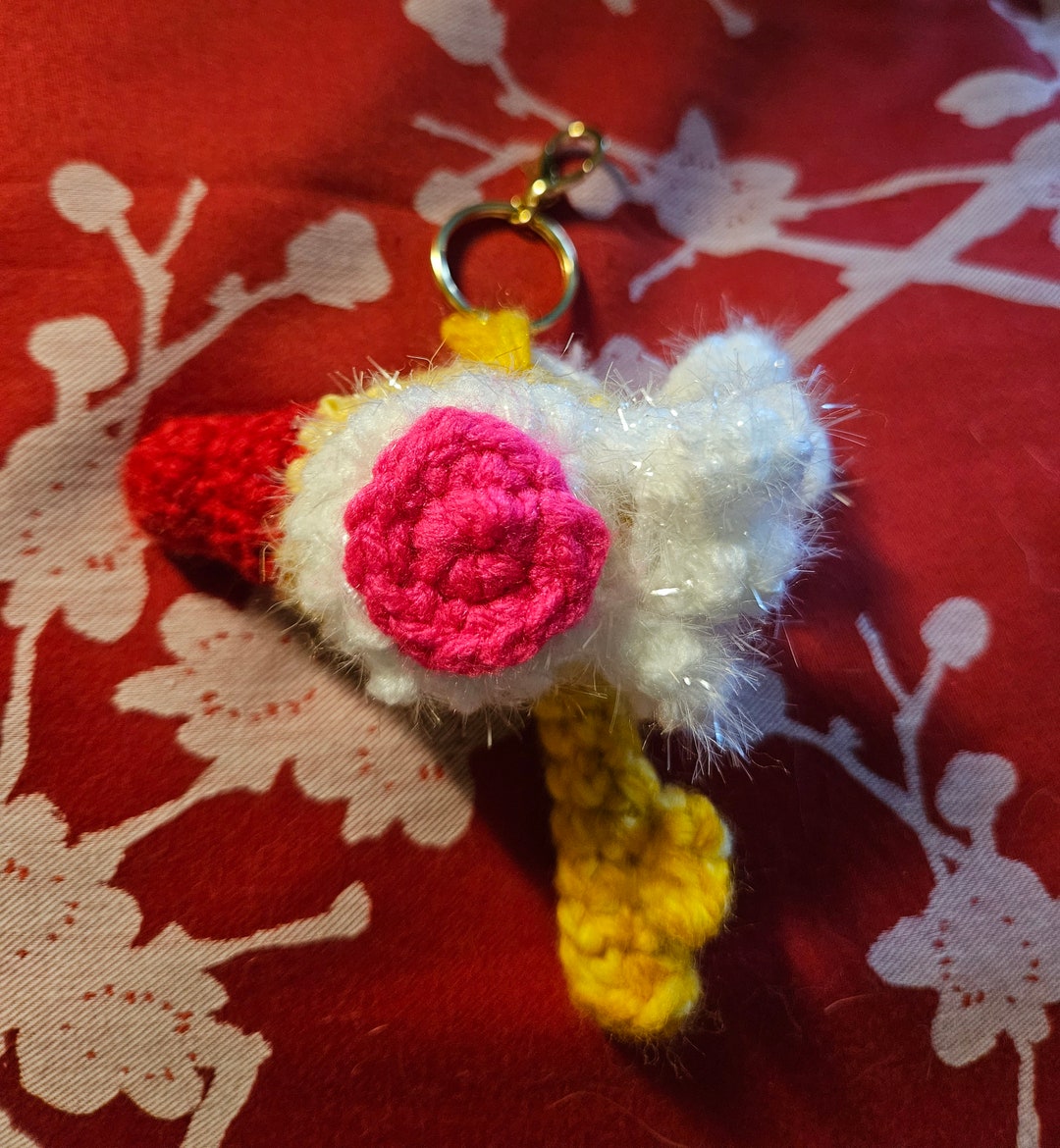 Crochet Cardcaptor Sakura Key Keychain - Etsy