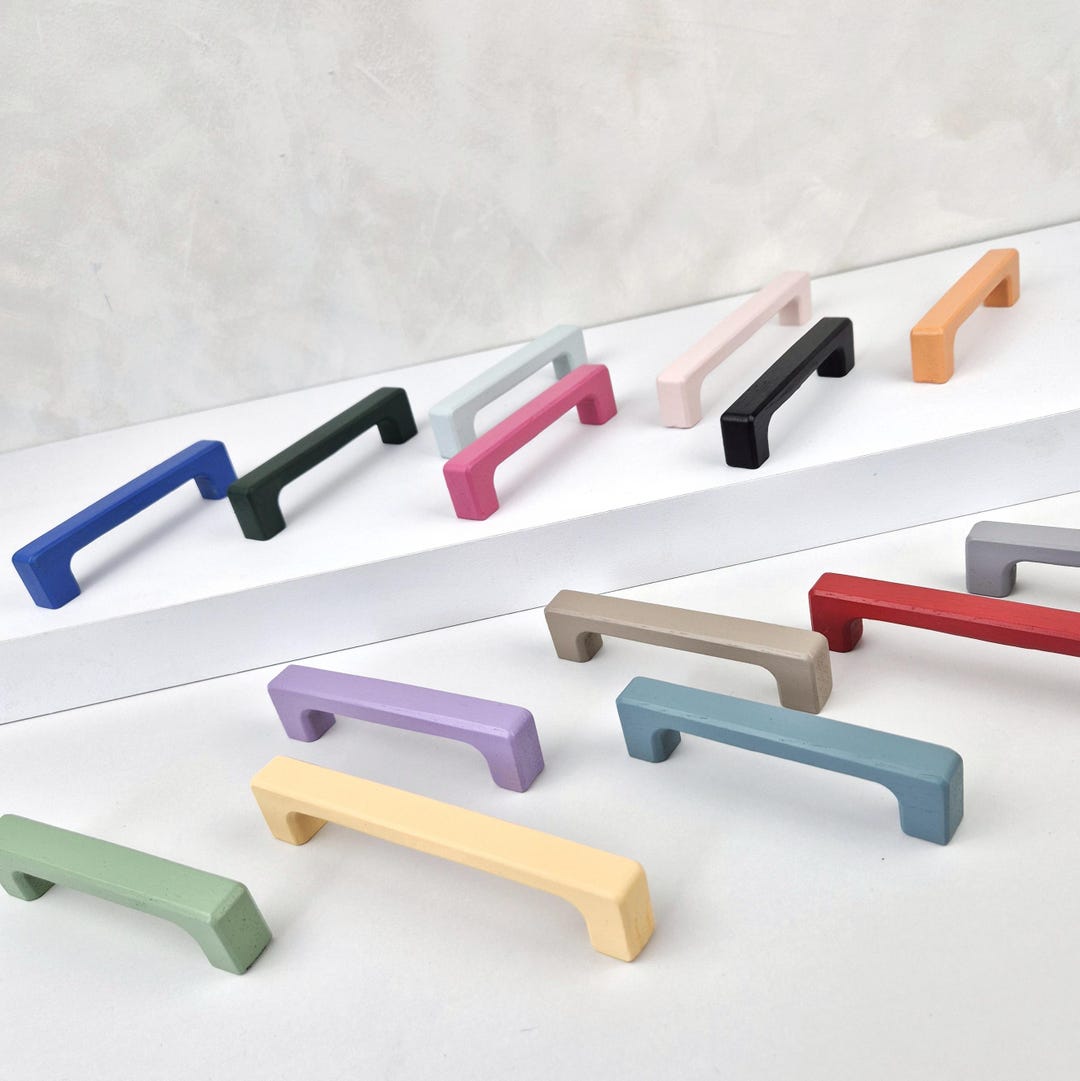 Colorful Furniture Pulls I IKEA Cabinet Handles for Nursery, Kids Room ...