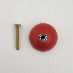 Round Red Drawer Knob: Playful Nursery Decor - Etsy