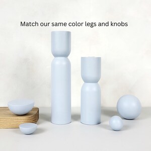 Light Blue Small Furniture Legs for Boys Room I Turned Feets for ...