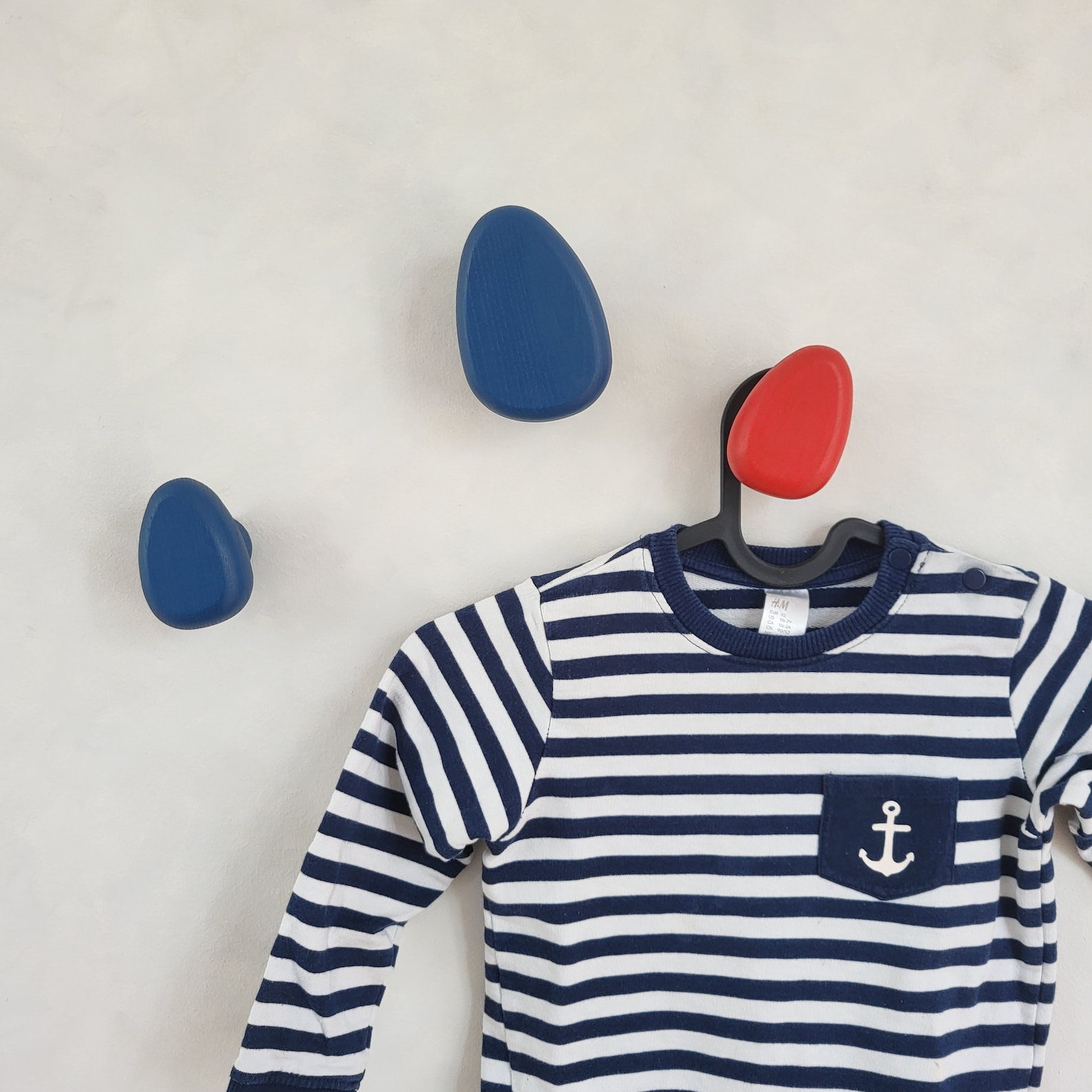 Red Wall Hook DROP I Wood I 2 Sizes I for Kids Room Nursery I - Etsy