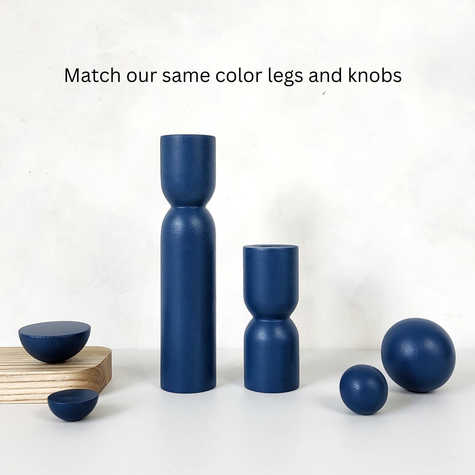 Dark Blue Furniture Legs: Turned Feet for IKEA BESTA - Etsy