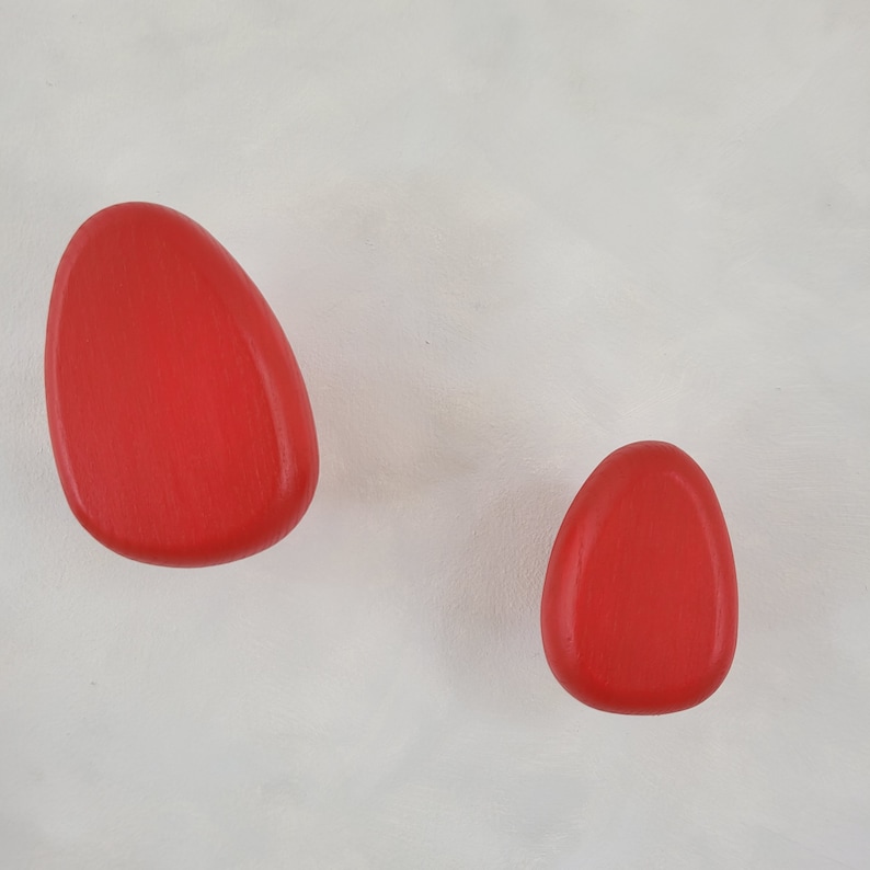 Red Wall Hook DROP I Wood I 2 Sizes I for Kids Room Nursery I - Etsy