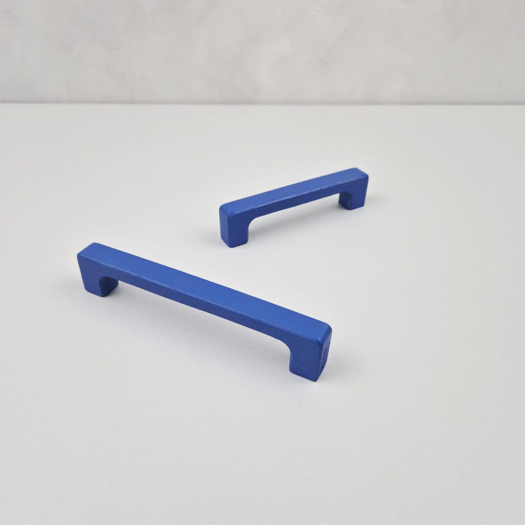 Bright Blue Wardrobe Pull I Colorful Kids Room Furniture Accessory I ...