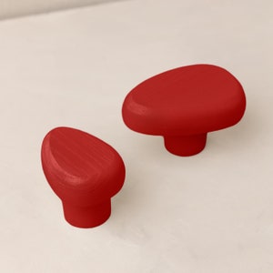 Red Wall Hook DROP I Wood I 2 Sizes I for Kids Room, Nursery I More ...