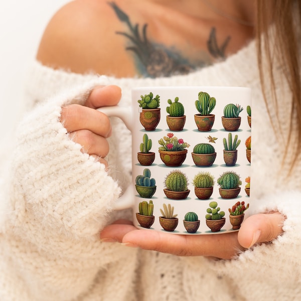 Cactus Mug - Etsy