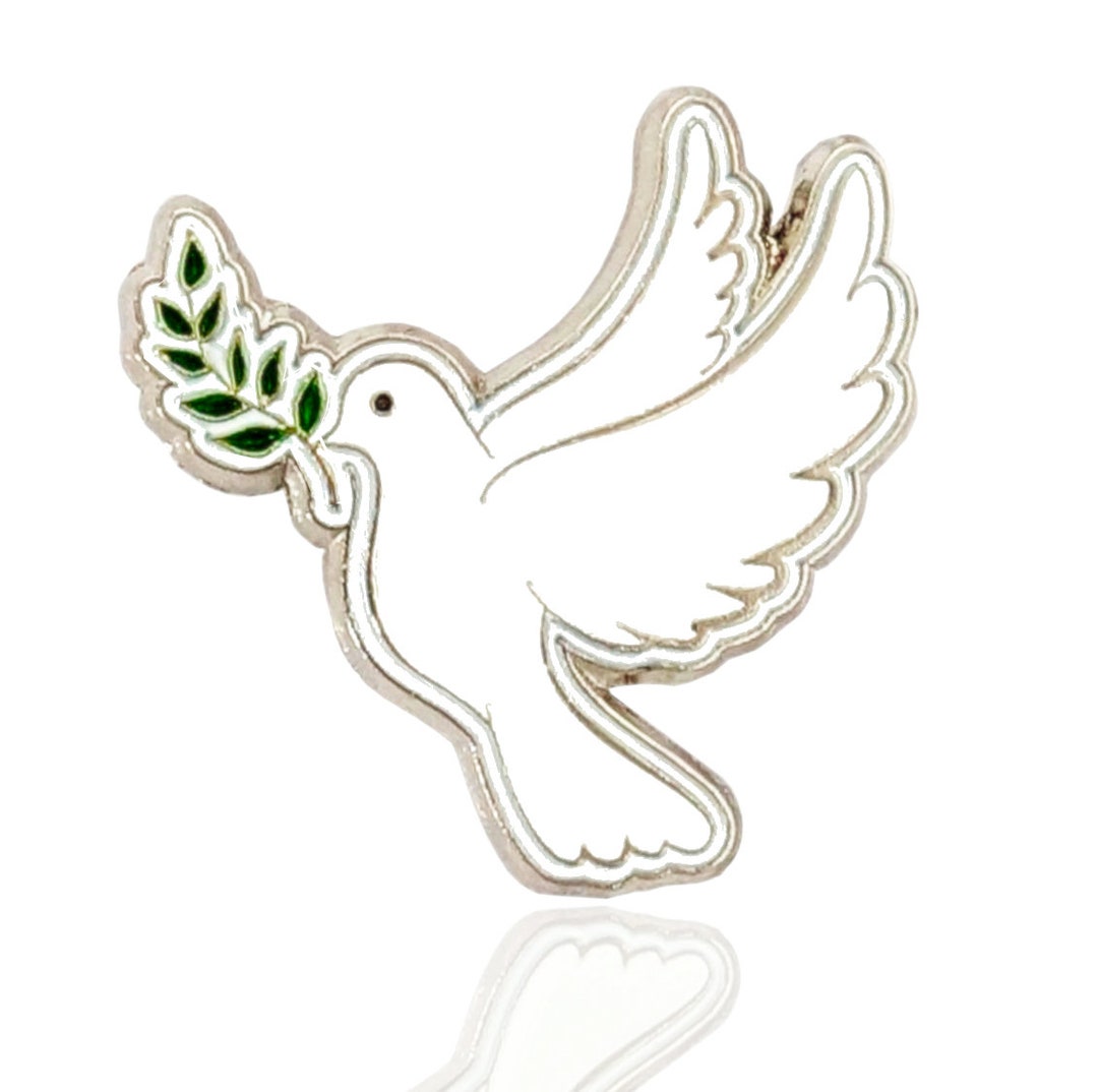 Peace Dove Pin - Etsy