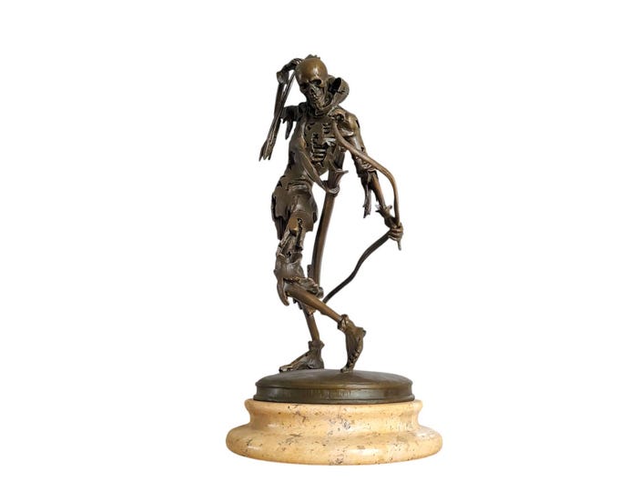 Death Memento Mori Bronze Sculpture Figurine - Hans Leinberger ...