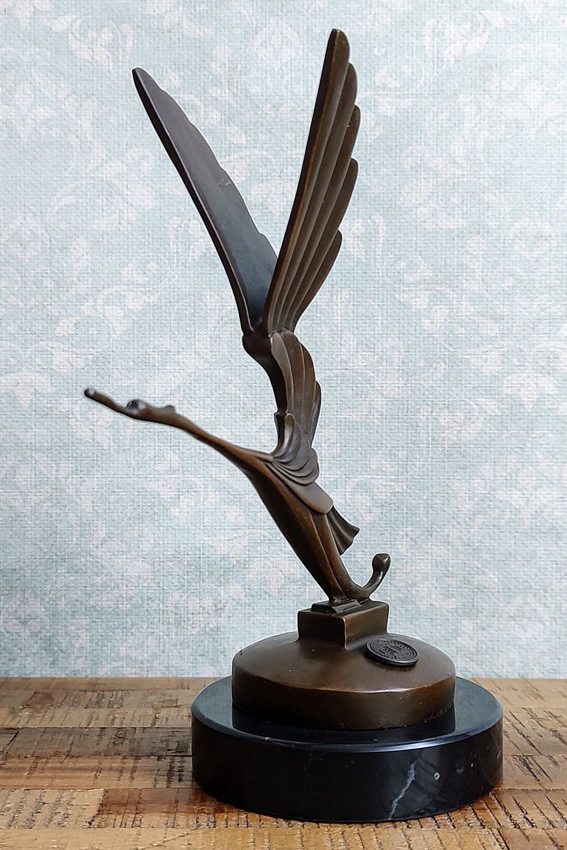 Stork Bronze Sculpture Art Deco Car Mascot - Etsy