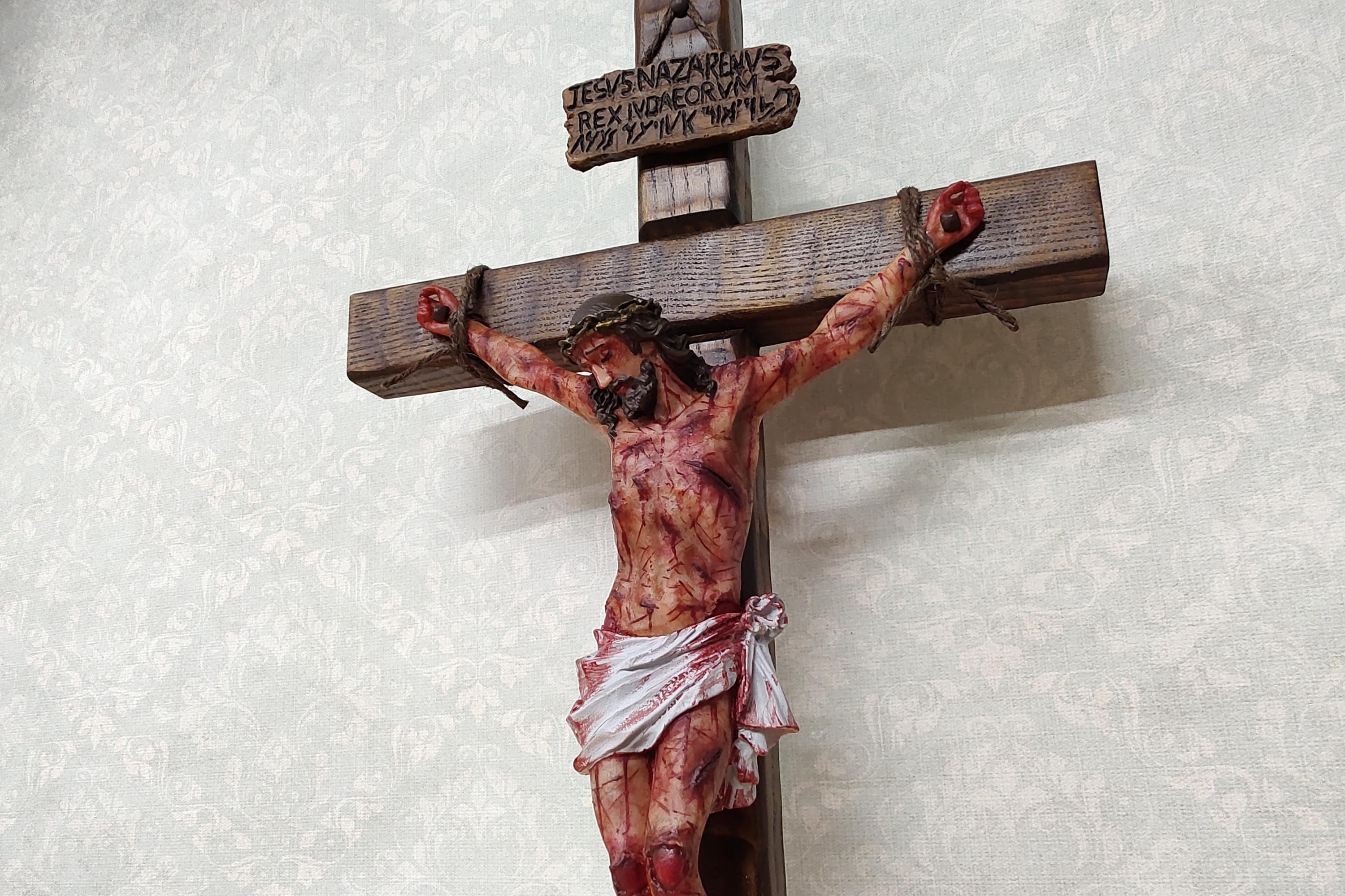 Realistic Crucifix Christ Wound For Meditation, Wall Cross, Domestic ...