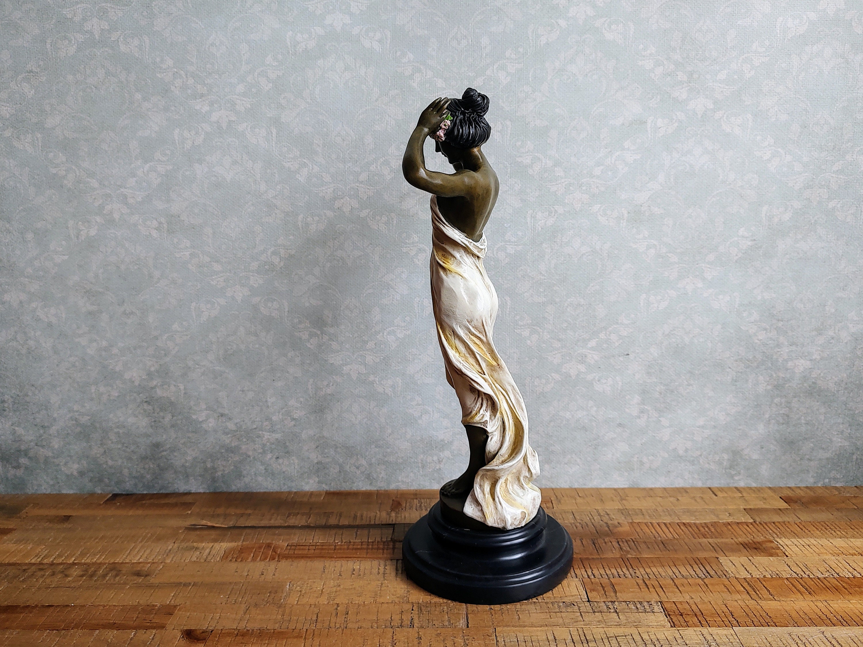 Bronze Nymph Sculpture Painted Bronze Wood Nymph Statue Pittaluga ...