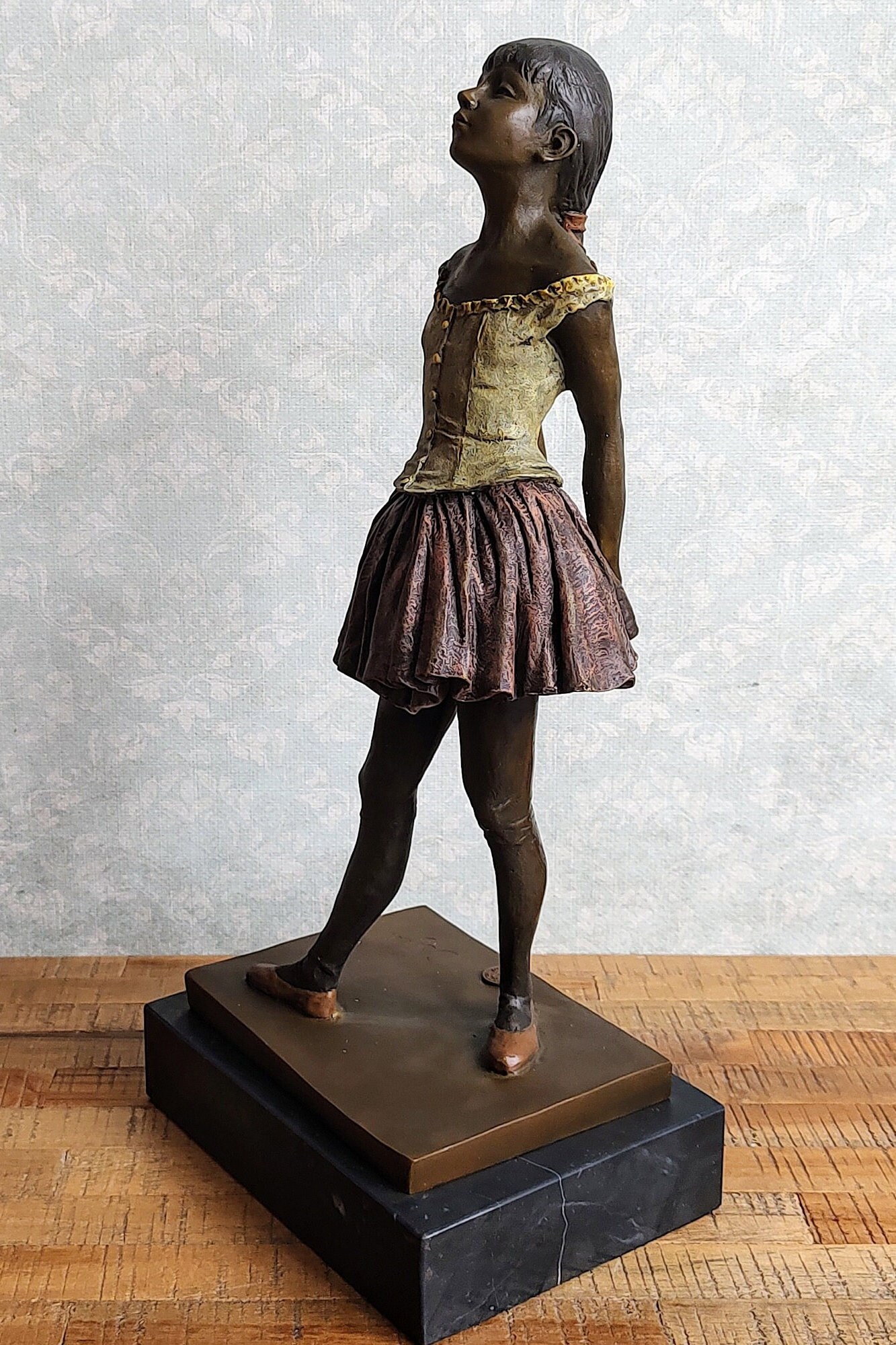 Little Dancer of Fourteen Years Sculpture Edgar Degas, 15 Inches 38 Cm Bronze Sculpture of a ...