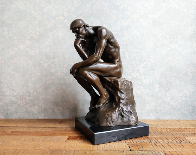 The Thinker Bronze Statue by A.rodin - High Quality Thinker Auguste ...