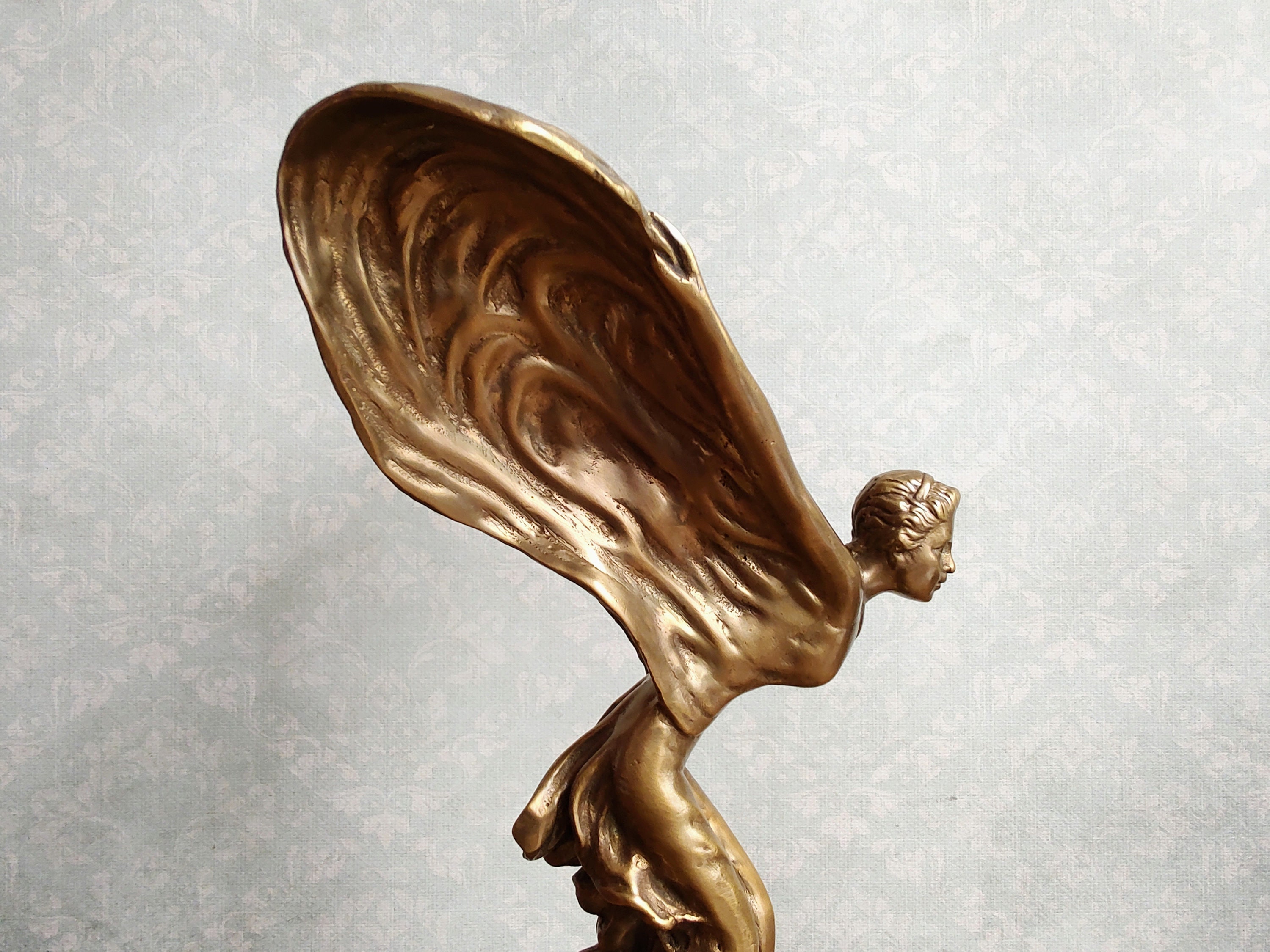 Rolls Royce Spirit of Ecstasy Bronze Sculpture, Art Deco Figurine - Etsy