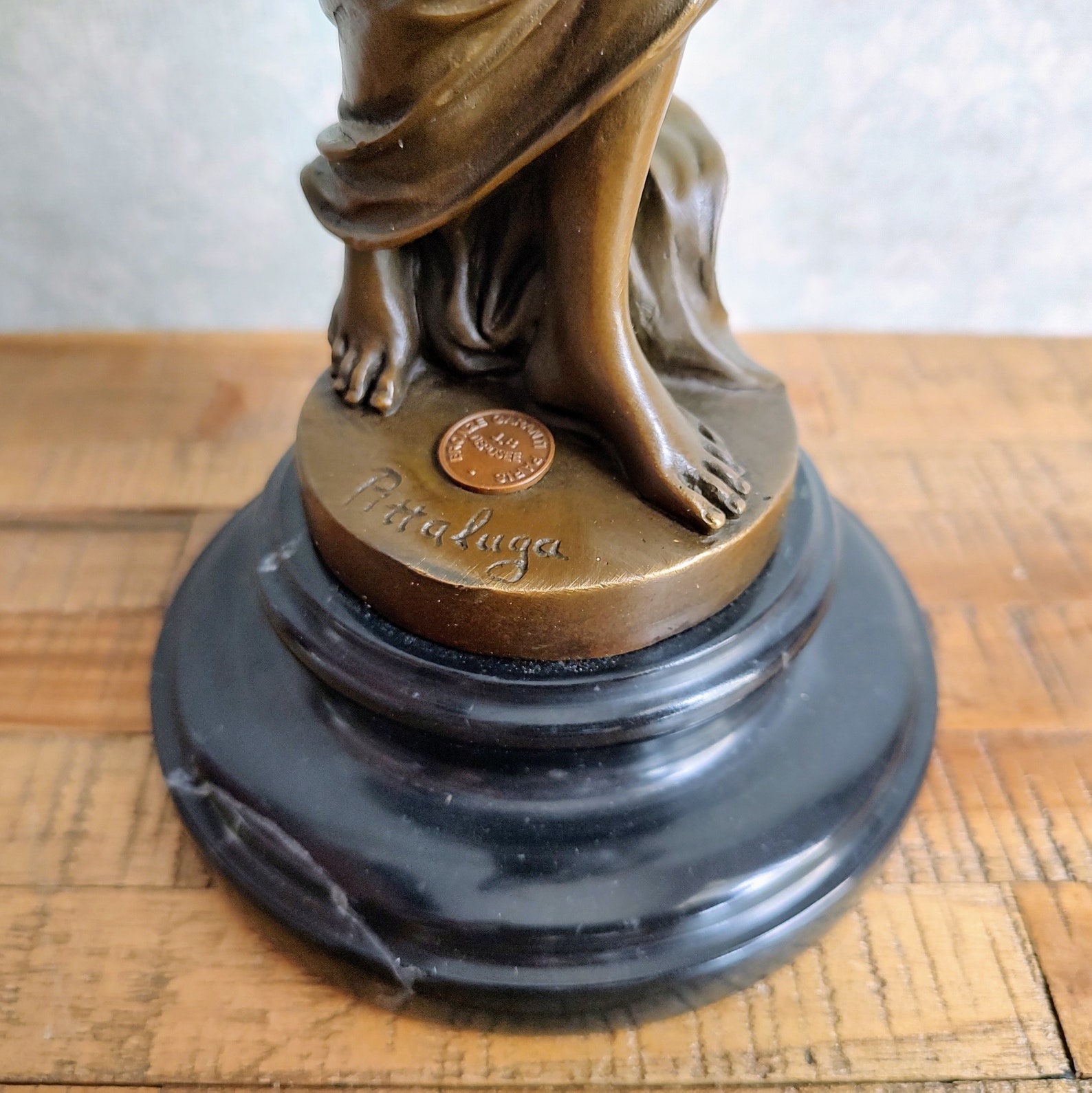 Bronze Wood Nymph Statue: Forest Goddess Sculpture - Art Nouveau Style ...