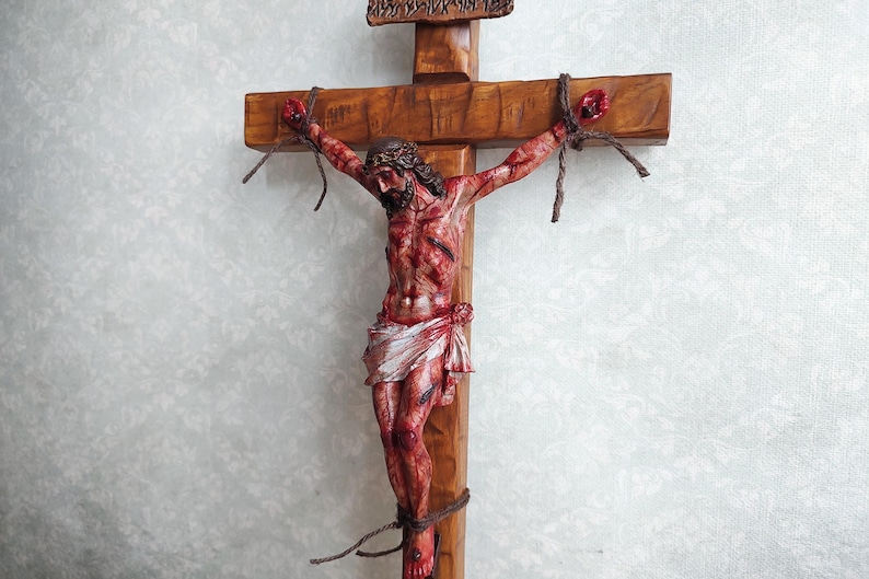 Handmade Passion Crucifix of Jesus Christ – Catholic Wall Cross ...