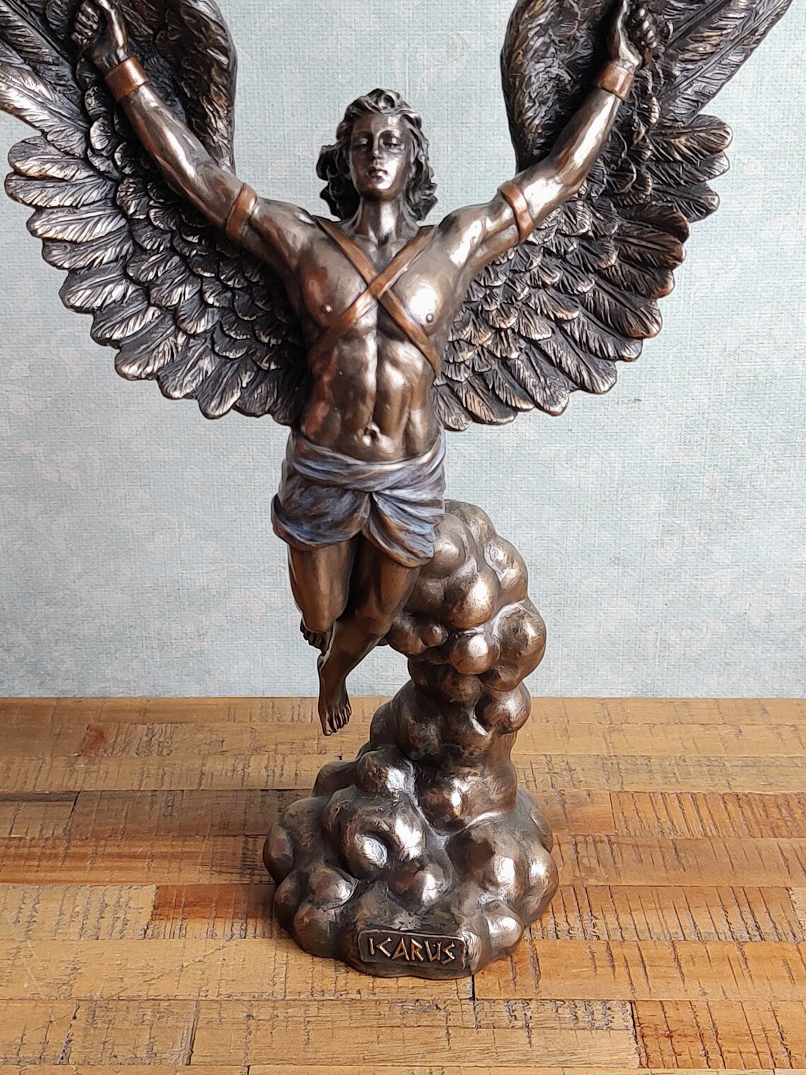Icarus Son of Daedalus With Wings Escape From Crete, Bronze Finish Statue Sculpture ...