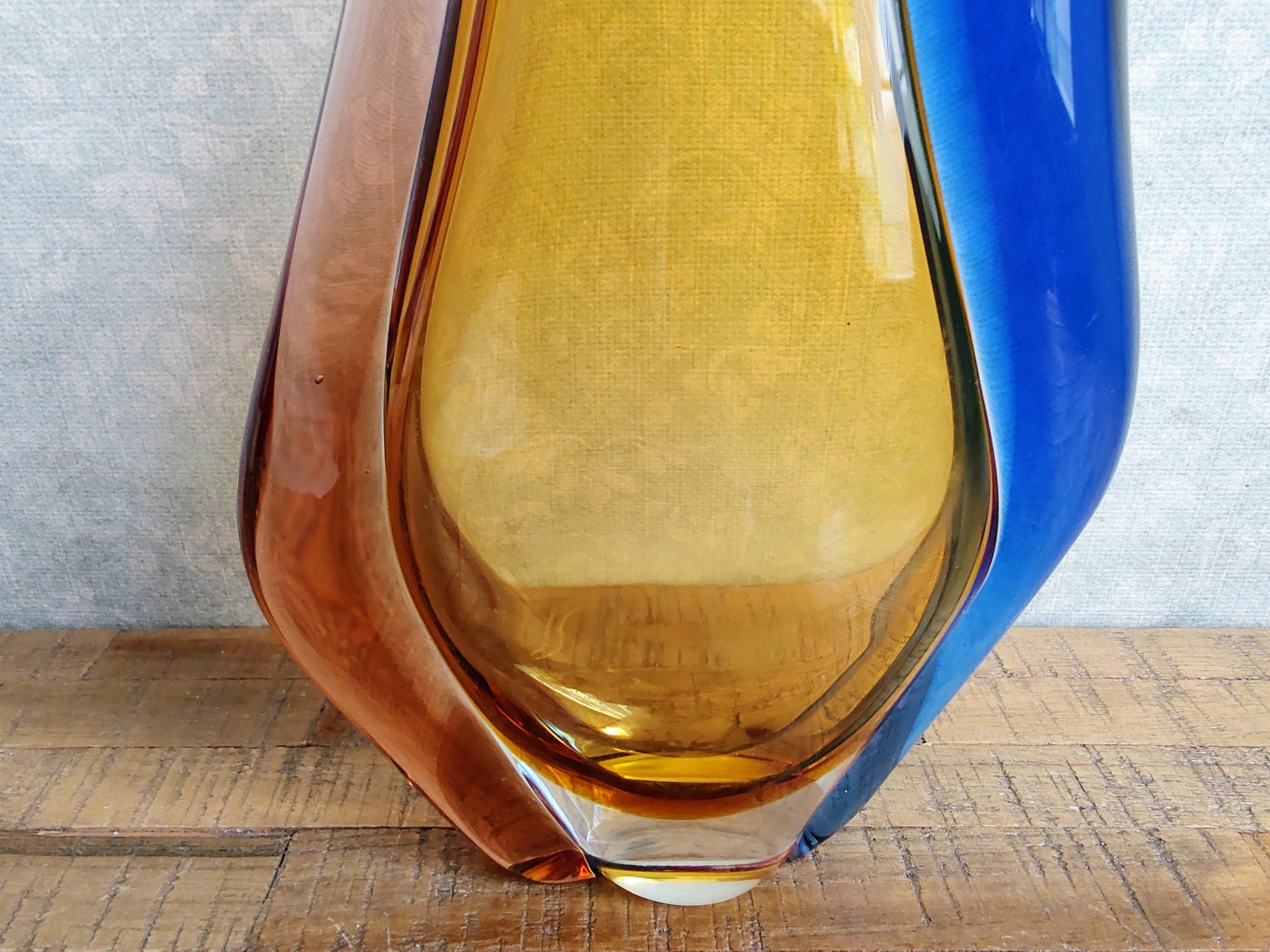 Vintage Art Glass Vase Retro Vase Hana Machovská Model Romana No.53656 ...