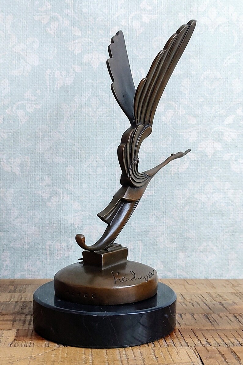 Stork Bronze Sculpture Art Deco Car Mascot - Etsy