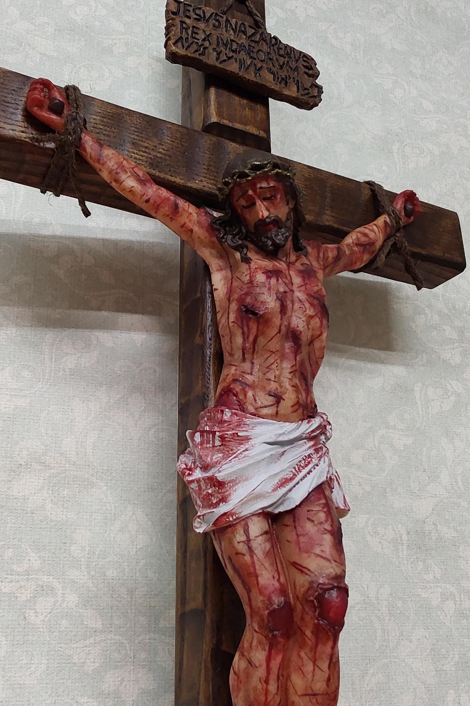 Realistic Crucifix Christ Wound For Meditation, Wall Cross, Domestic ...