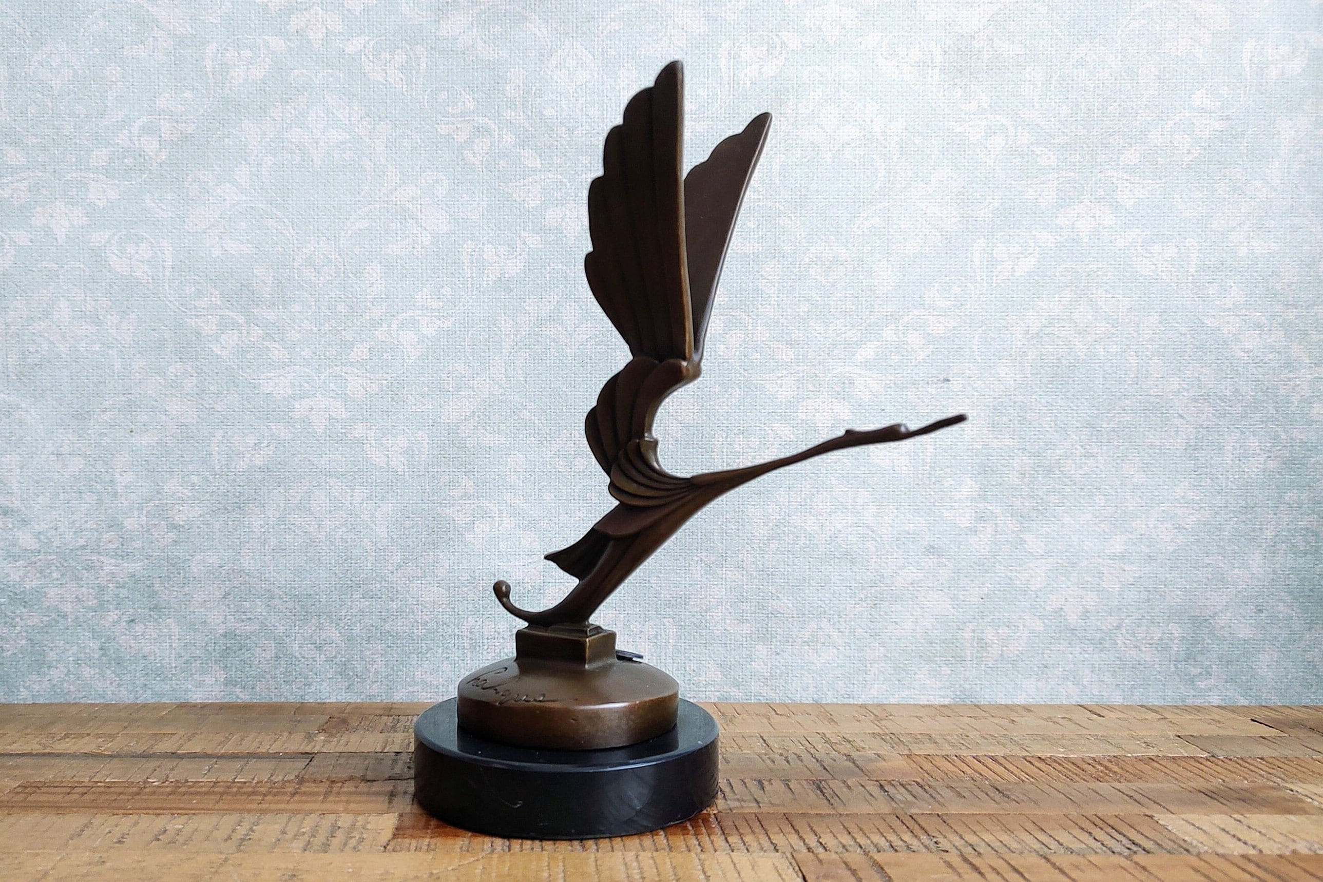 Stork Bronze Sculpture Art Deco Car Mascot - Etsy