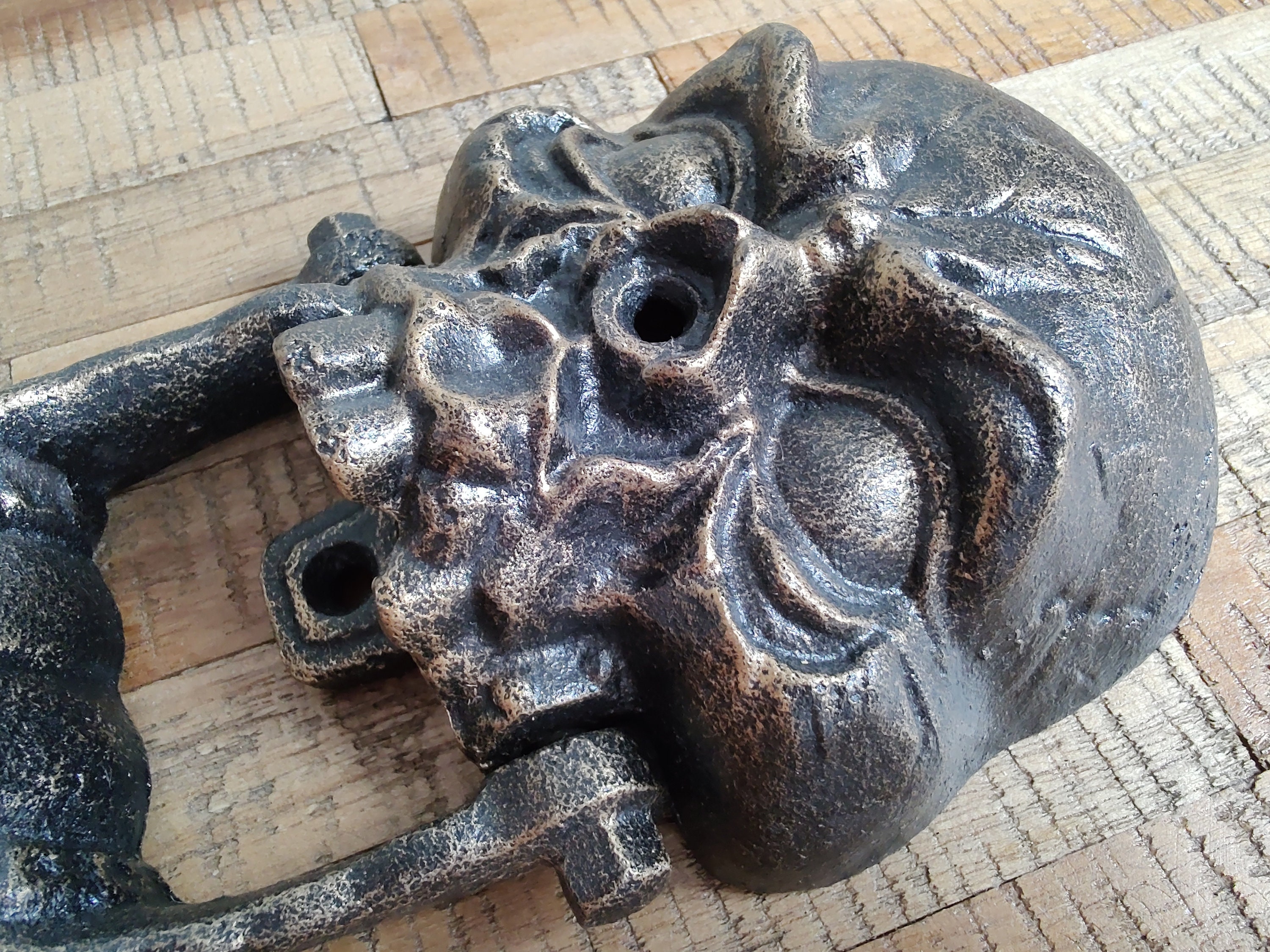 Cast Iron Skull Door Knocker Large Skull Door Knockers for - Etsy