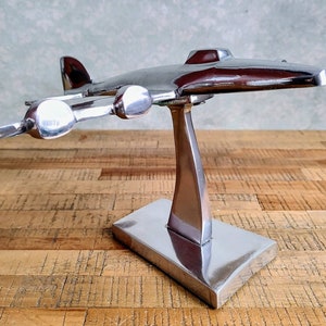 Jet Aluminum Model Aircraft Classic Silver Jetliner Gift Idea for Pilot ...