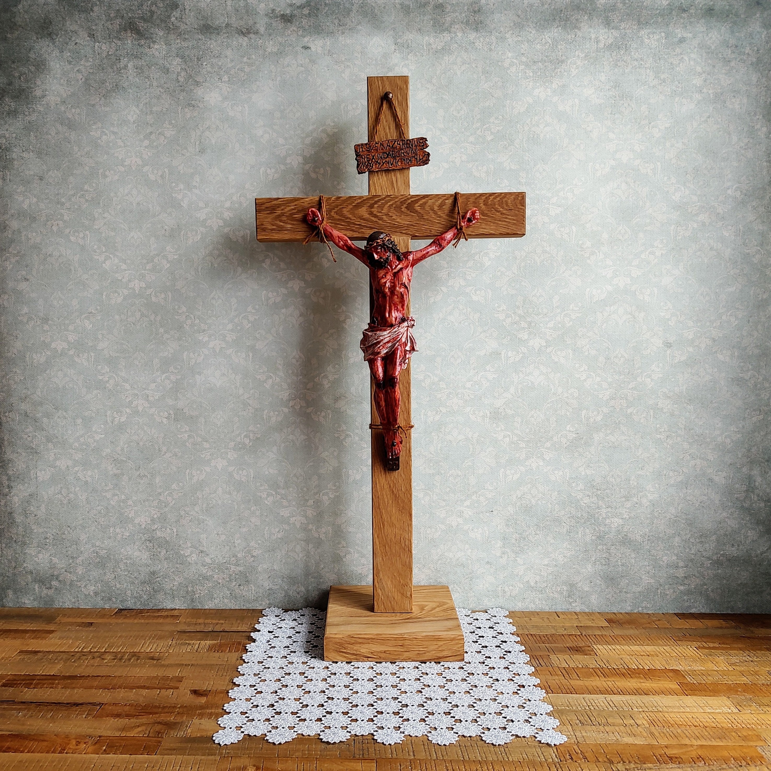 Wall/table Large Passion Crucifix of Jesus 23 Inches/60 Cm Crucifix ...