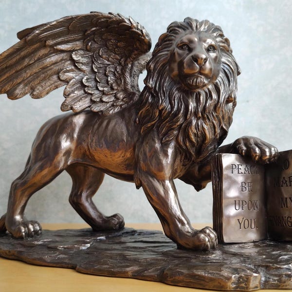 Winged Lion - Etsy