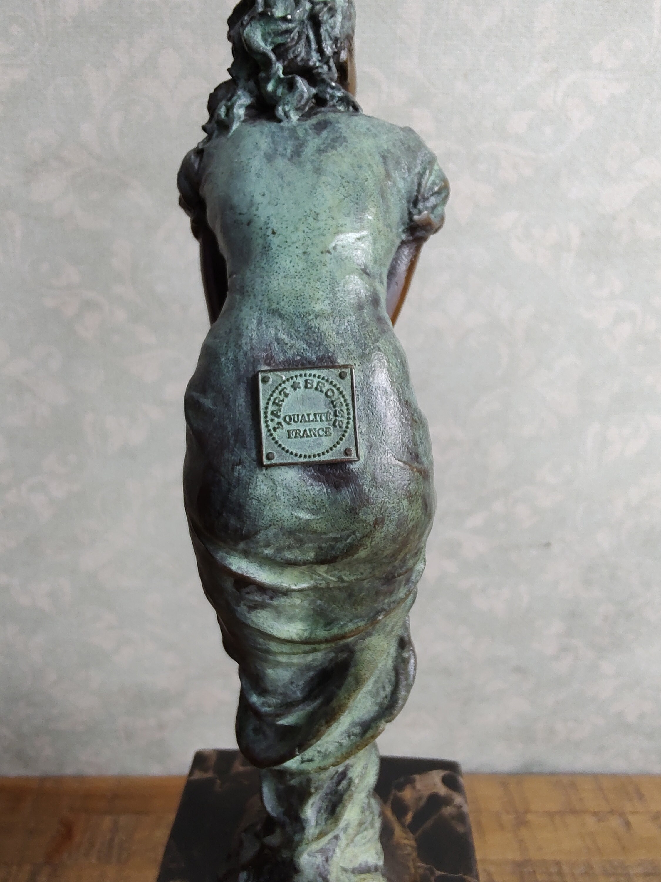 Bronze Female Sculpture in Swirling Dress Modern Bronze Sculpture ...