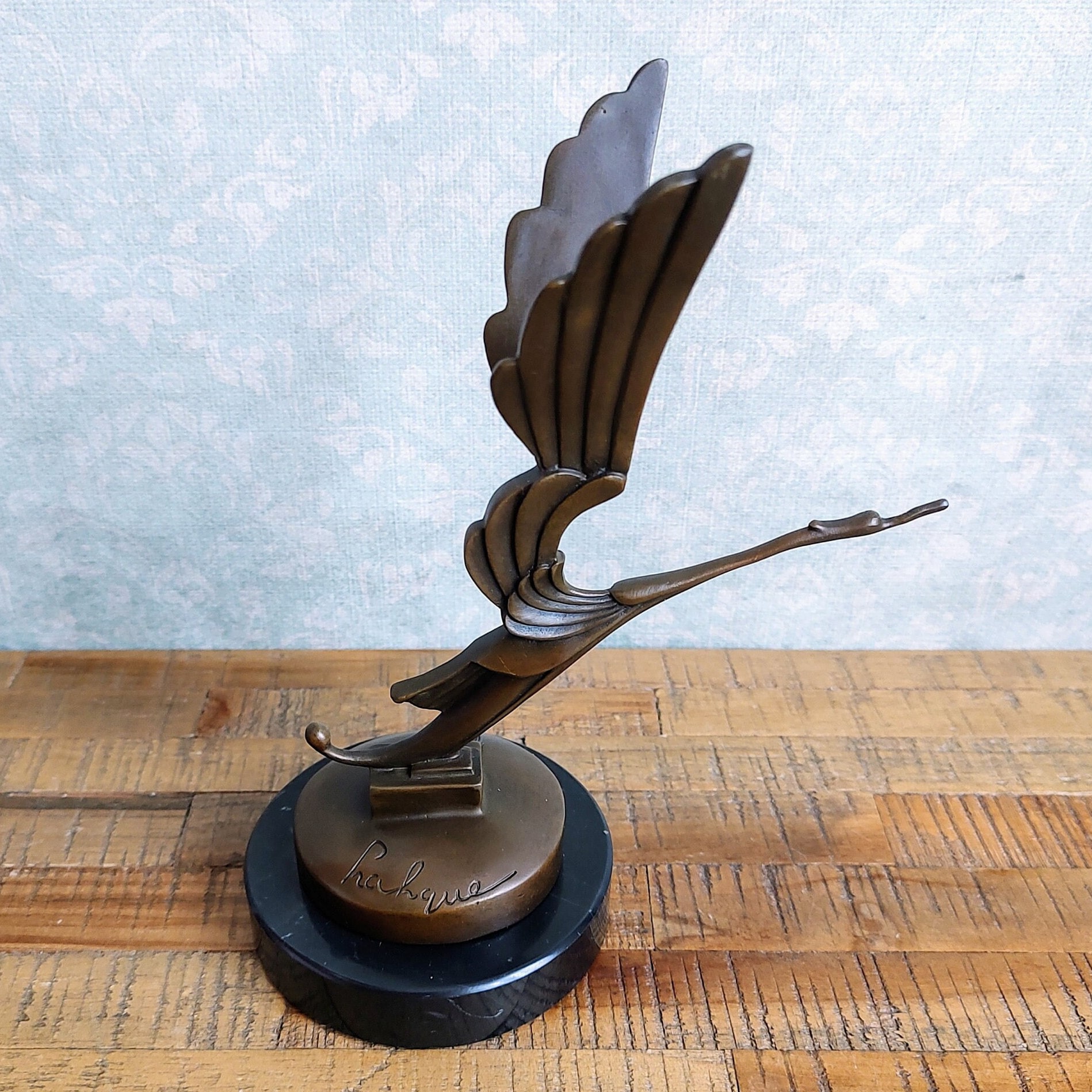 Stork Bronze Sculpture Art Deco Car Mascot - Etsy