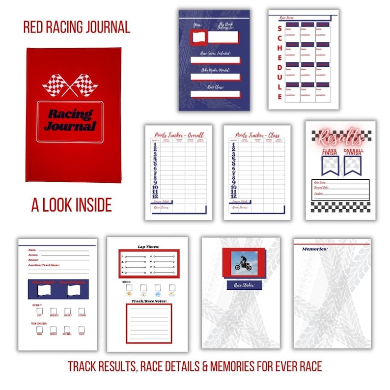 Dirtbike & Quad Racing Journal: Track Your Thrills - Etsy