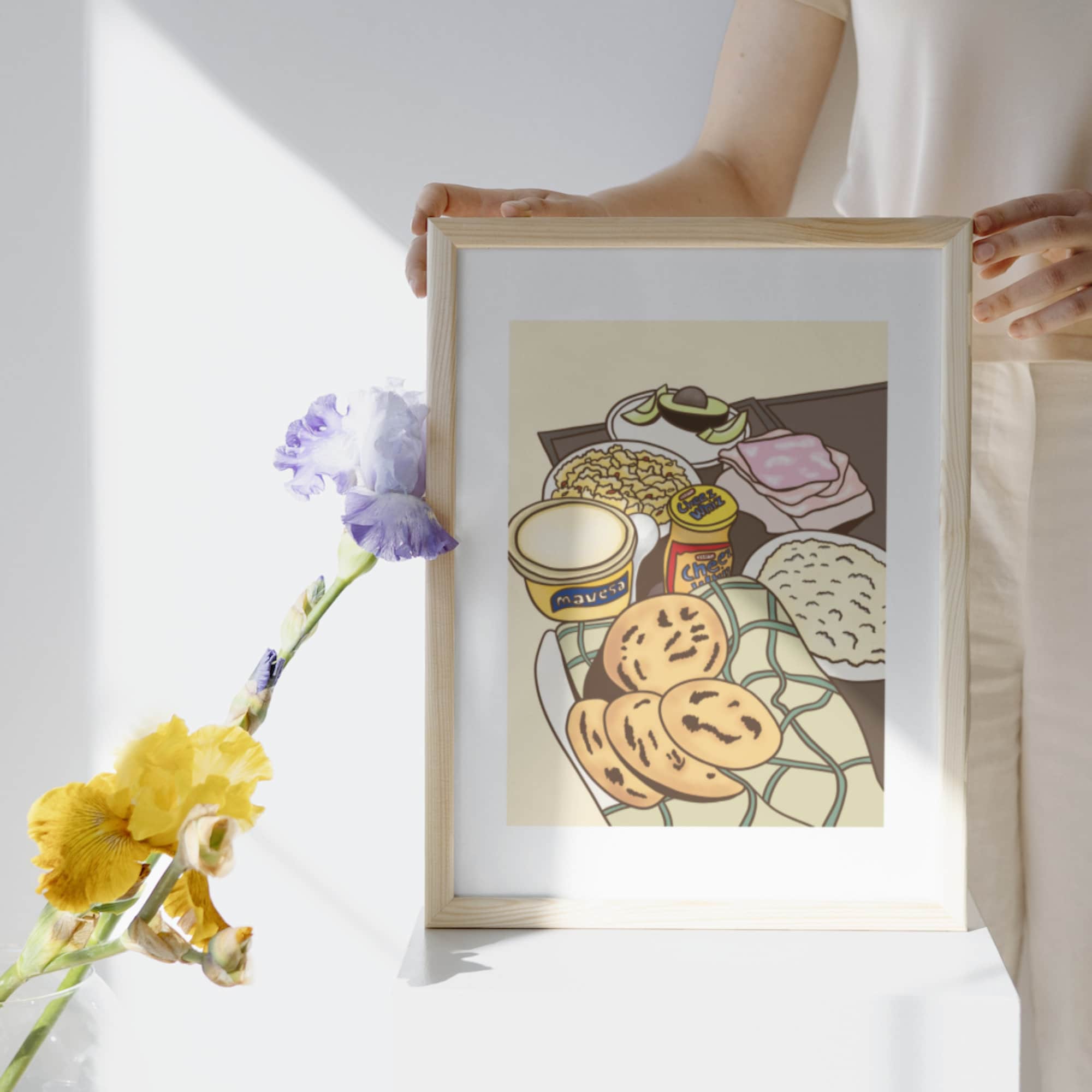 Arepas Illustration | Venezuelan Breakfast Art Print | Original ...