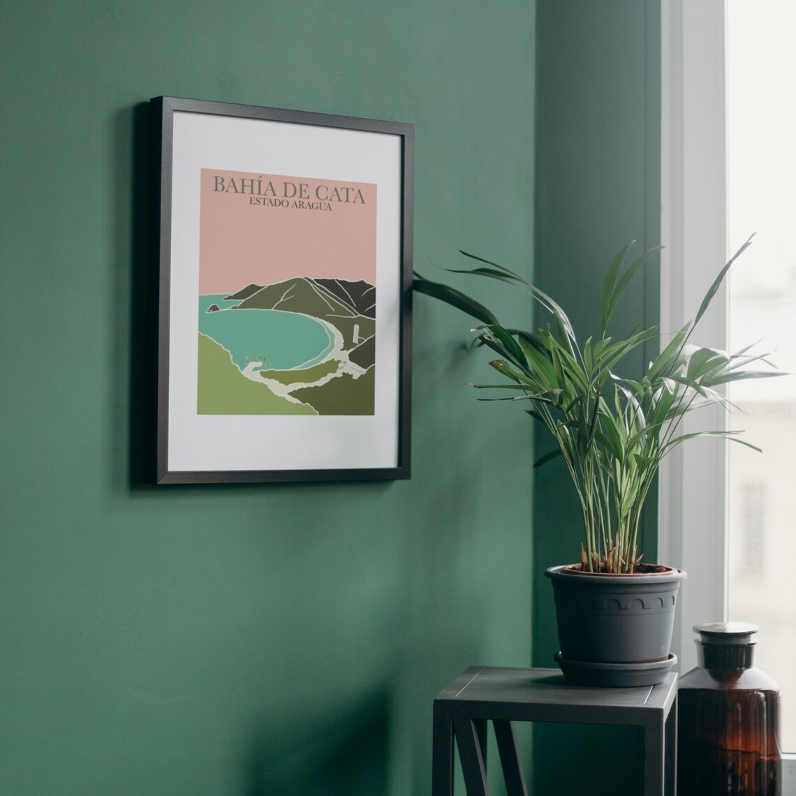 Bahia De Cata | Aragua Illustration | Venezuelan Print | Venezuelan ...