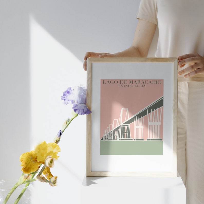 Lago De Maracaibo | Venezuela Illustration | Venezuelan Print ...