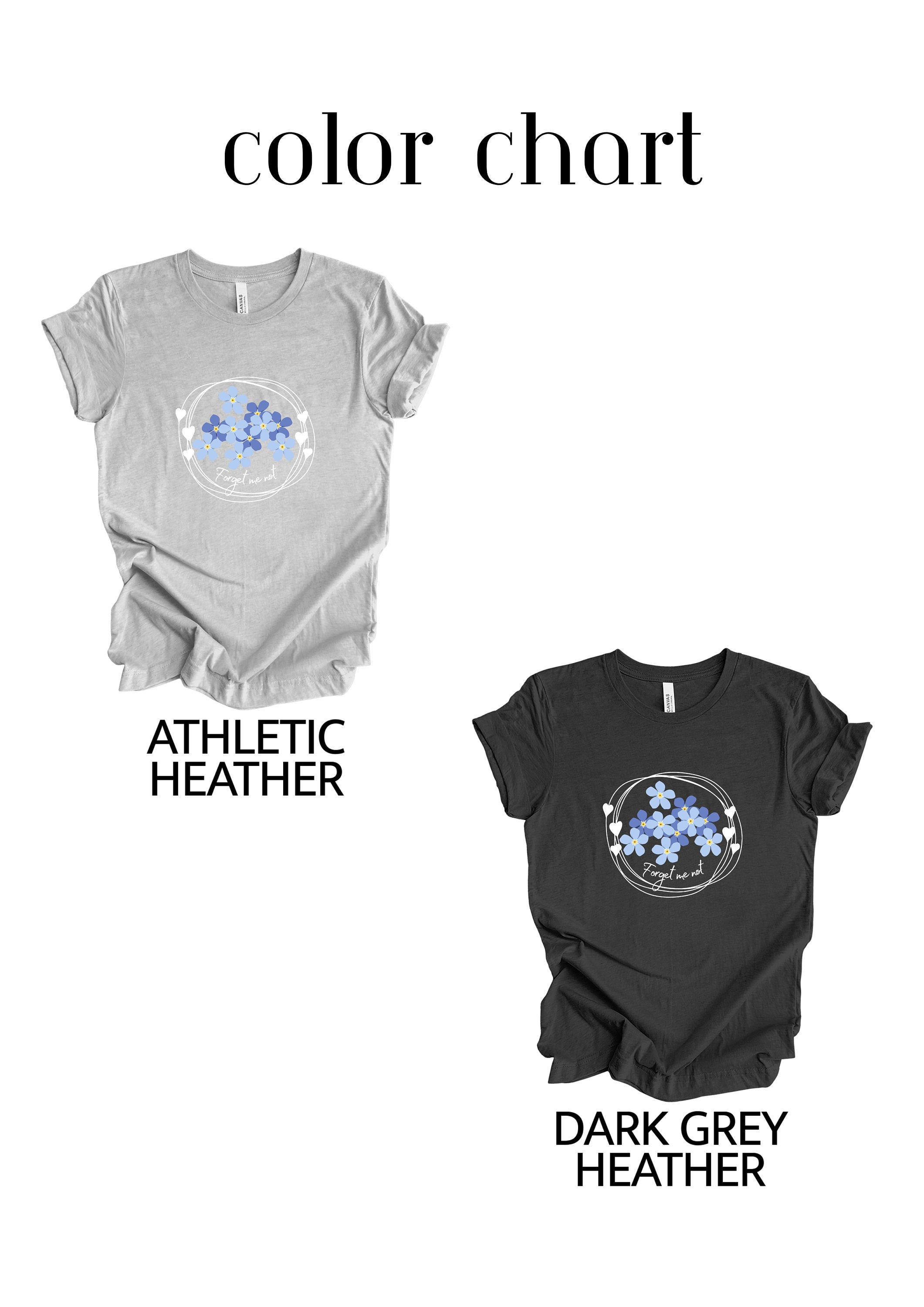 Forget Me Not T Shirt, Forget Me Not Flower, Always Remember, Botanical ...