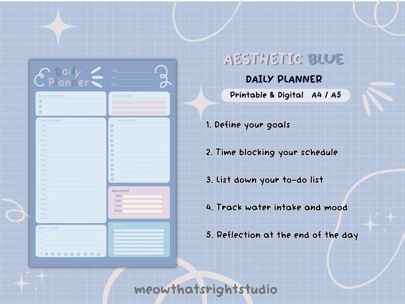 All-in-one Digital Planner 2024, 2025, 2026, Undated Digital Planner ...