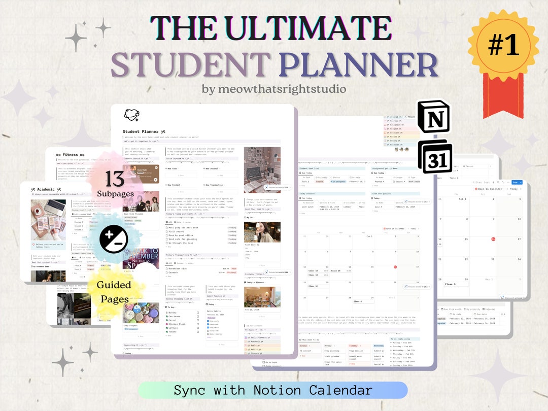 2024 New All in One Notion Template , That Girl Dashboard, Notion Ultimate Life Planner ...