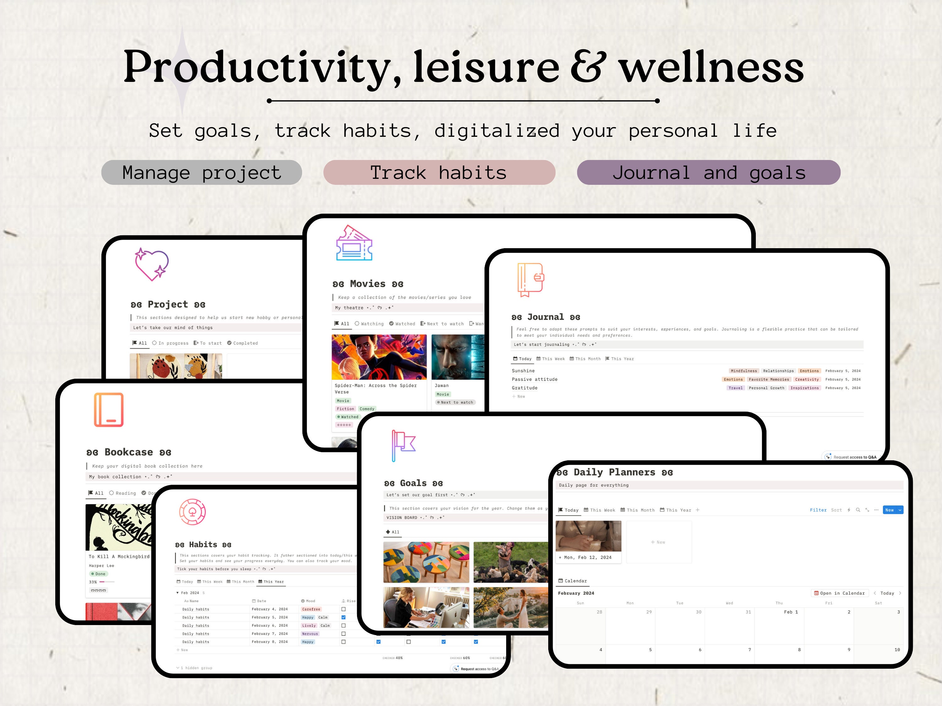 2024 New All in One Notion Template , That Girl Dashboard, Notion Ultimate Life Planner ...