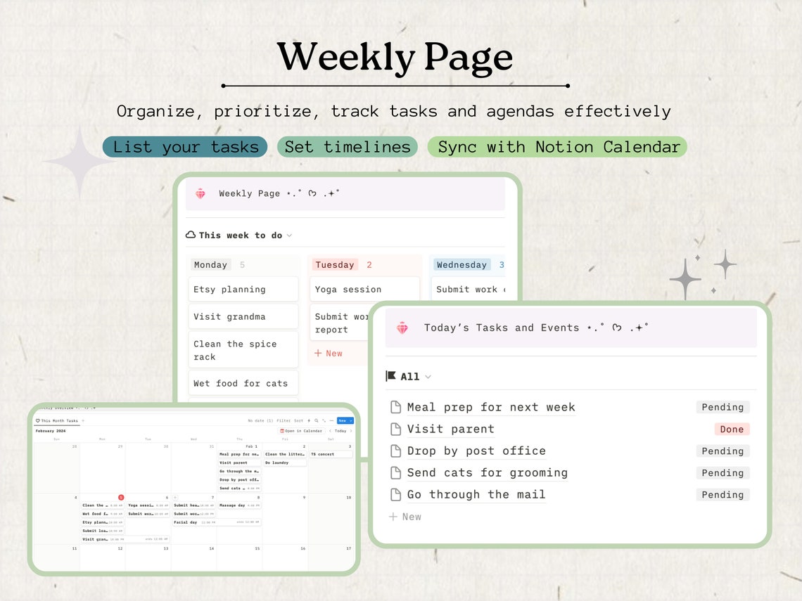 Student Planner Notion Template: All-in-one Organizer for Agenda ...