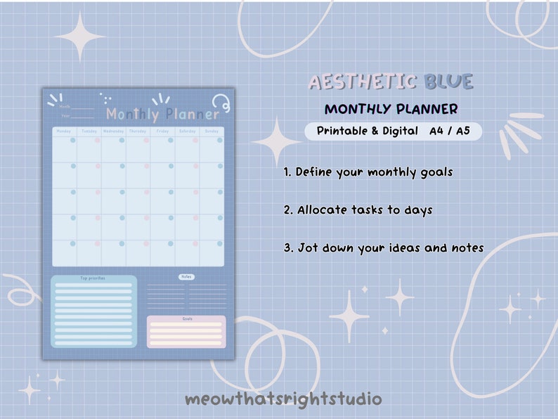 All-in-one Digital Planner 2024, 2025, 2026, Undated Digital Planner ...