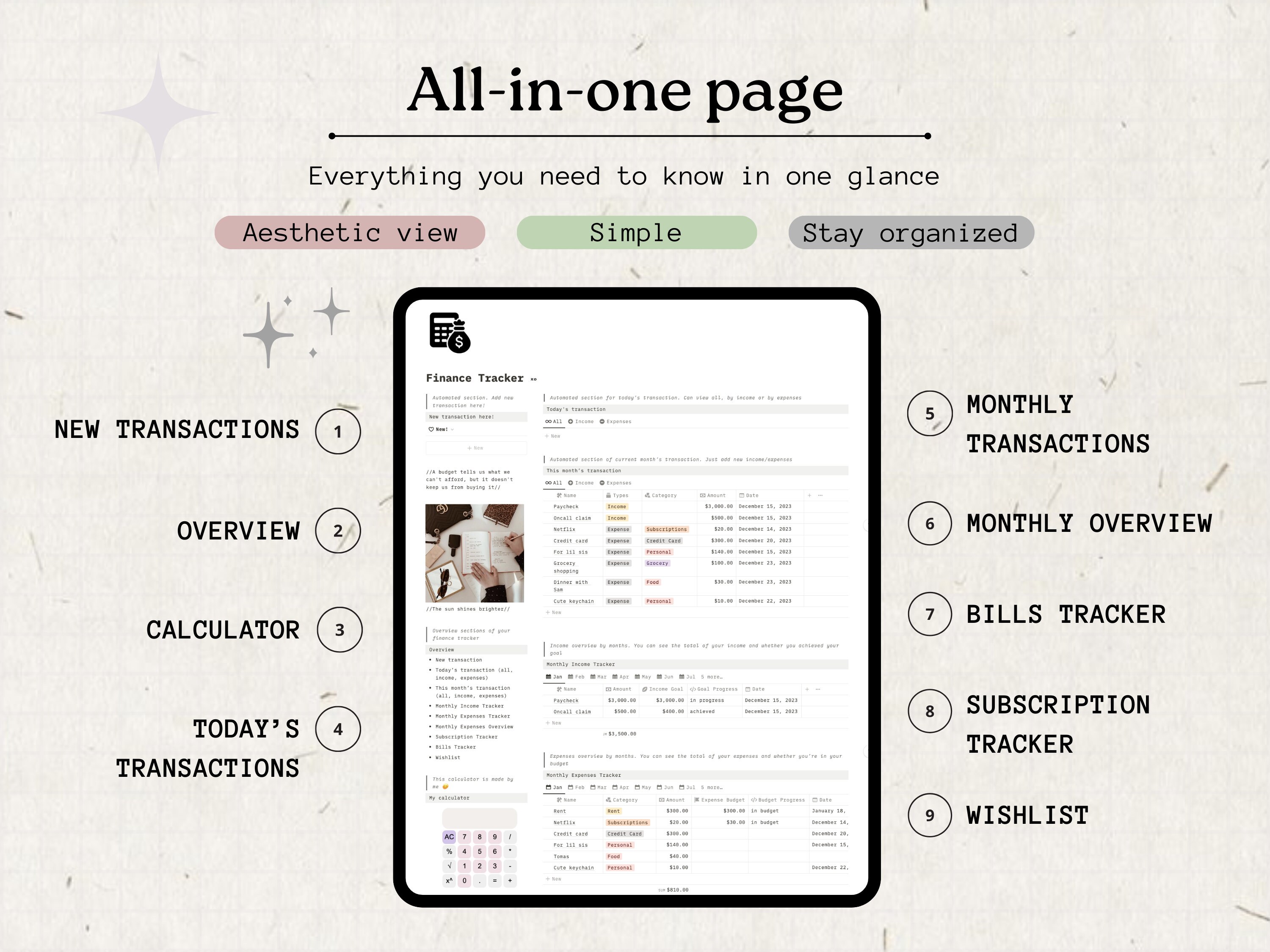 Notion Template Personal Finance Tracker Budget Tracker Income Expense Notion Template Personal Finance Tracker Budget Tracker Income Expense