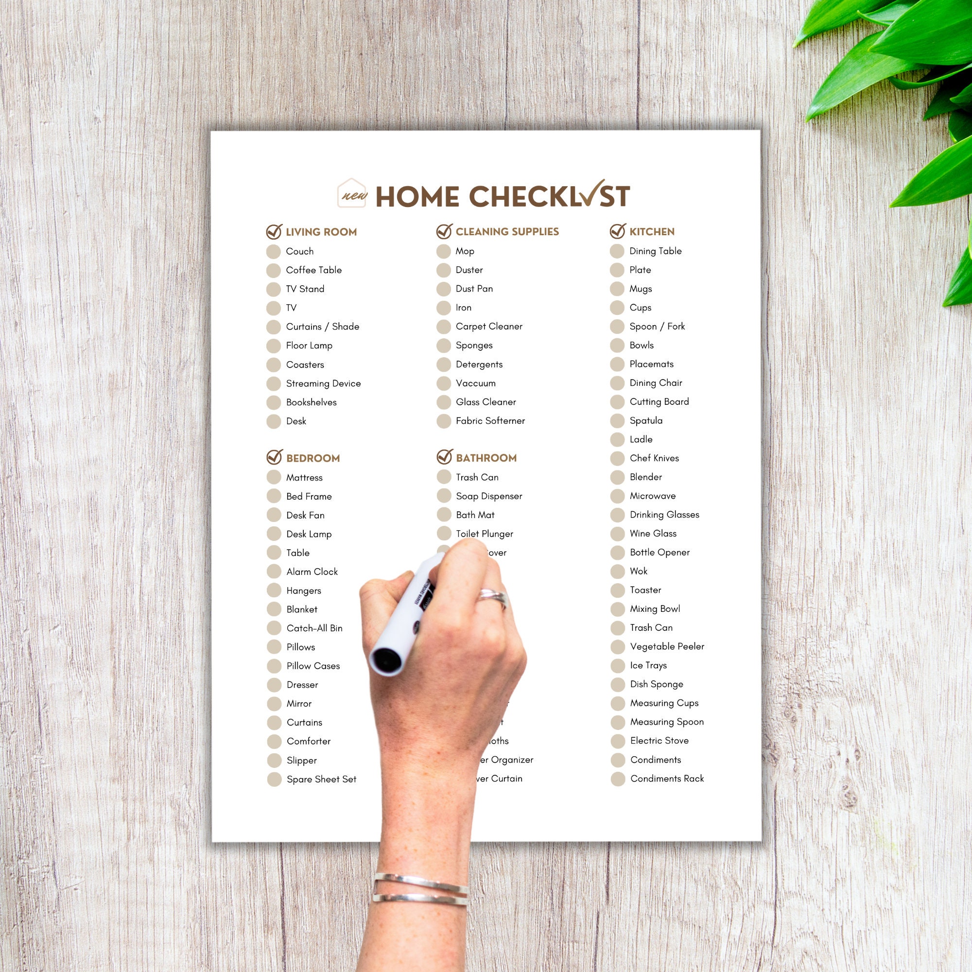 New Home Checklist Printable | Color PDF | Complete Moving & Home Setup ...