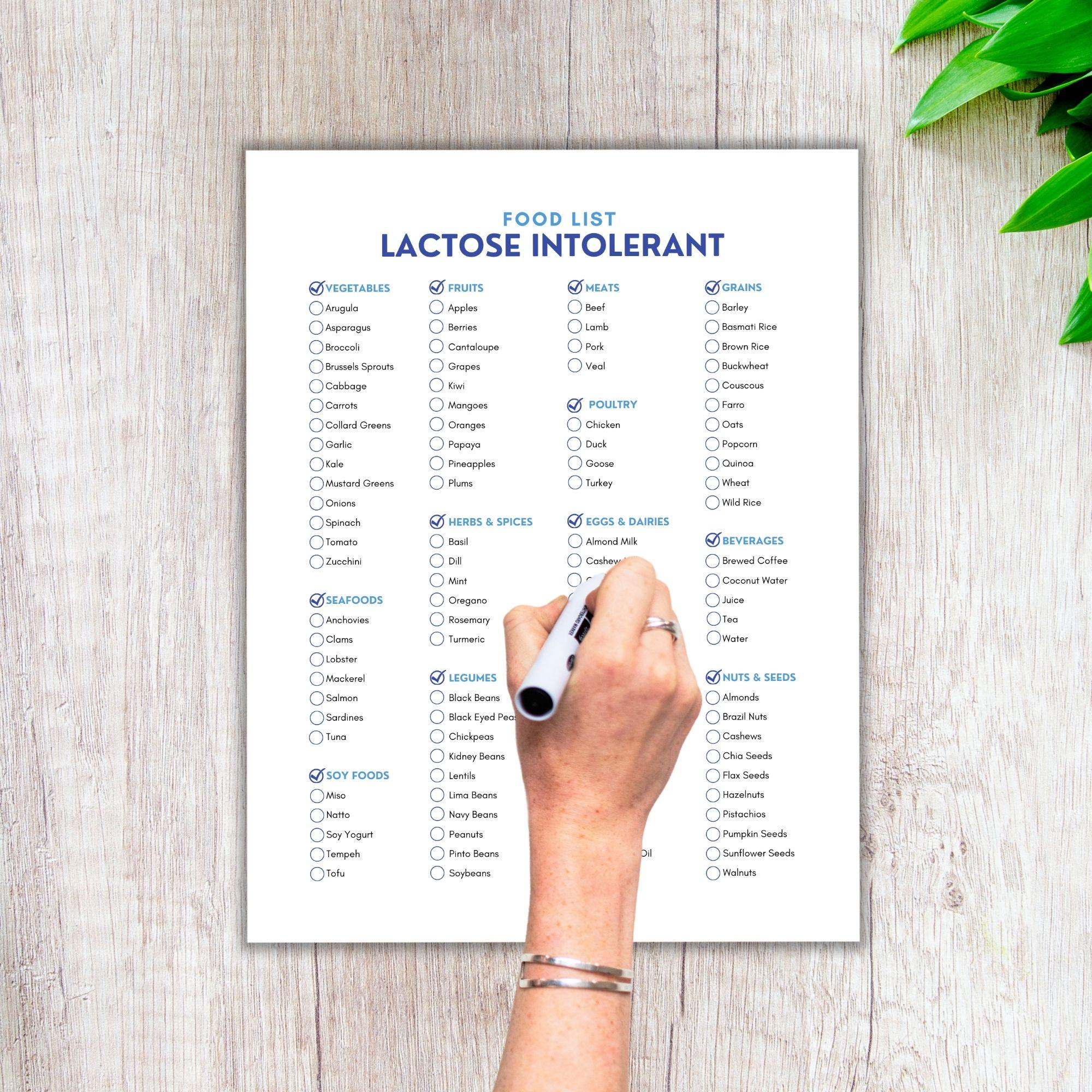 Lactose Intolerance, Food List, Lactose Intolerant, Dairy Free, Lactose ...