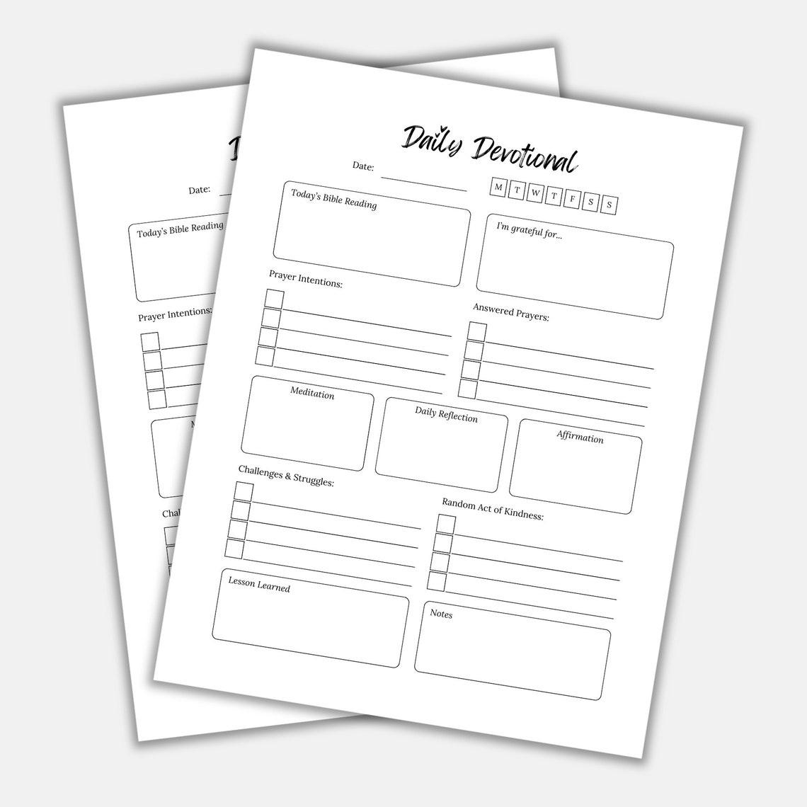 Daily Devotional, Devotional Journal, Devotional Planner, Daily Prayer ...